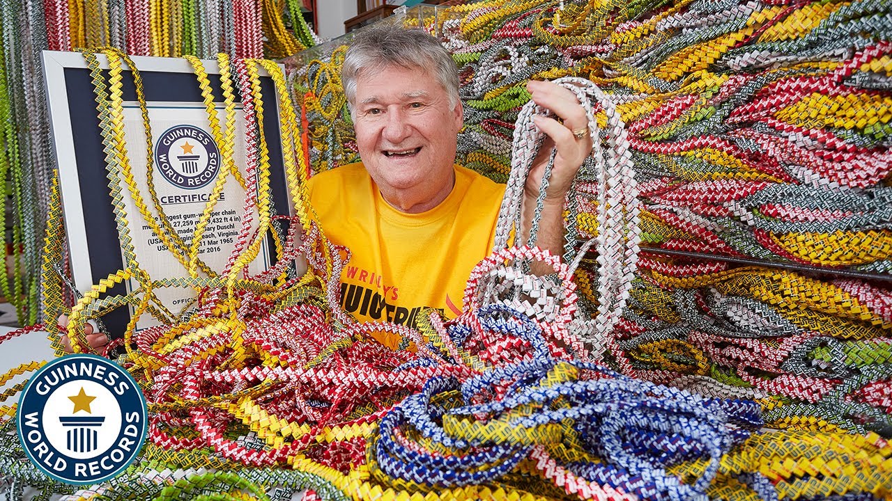 The World S Longest Gum Wrapper Chain Is More Than 20 Miles Long