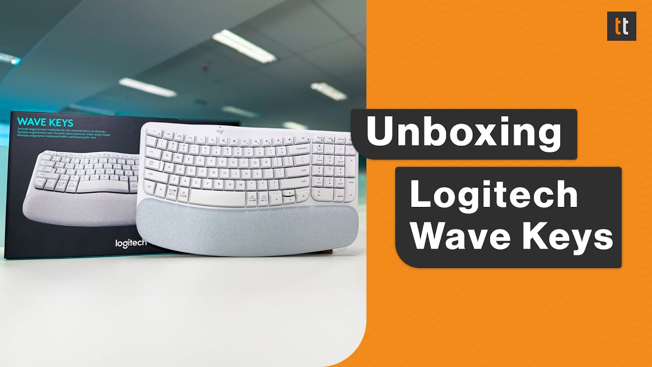 Logitech Wave Keys é Teclado Ergonômico E Sem Fio Unboxing Youtube