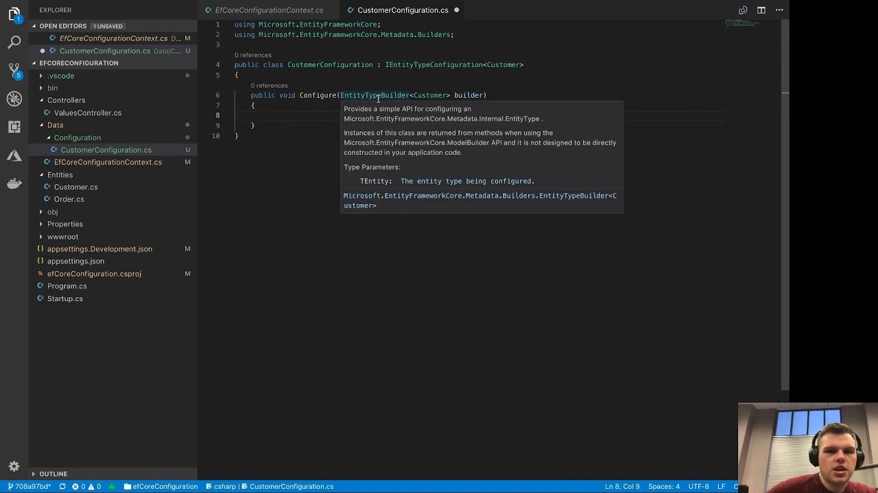 Entity Framework Core Configuration Tip Youtube