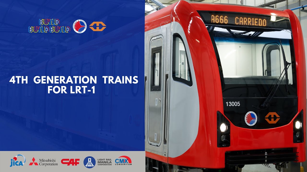 New Lrt1 4th Generation Trains Youtube
