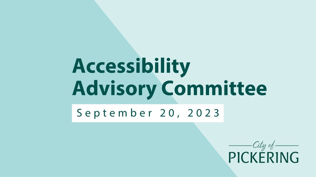 Accessibility Advisory Committee Youtube