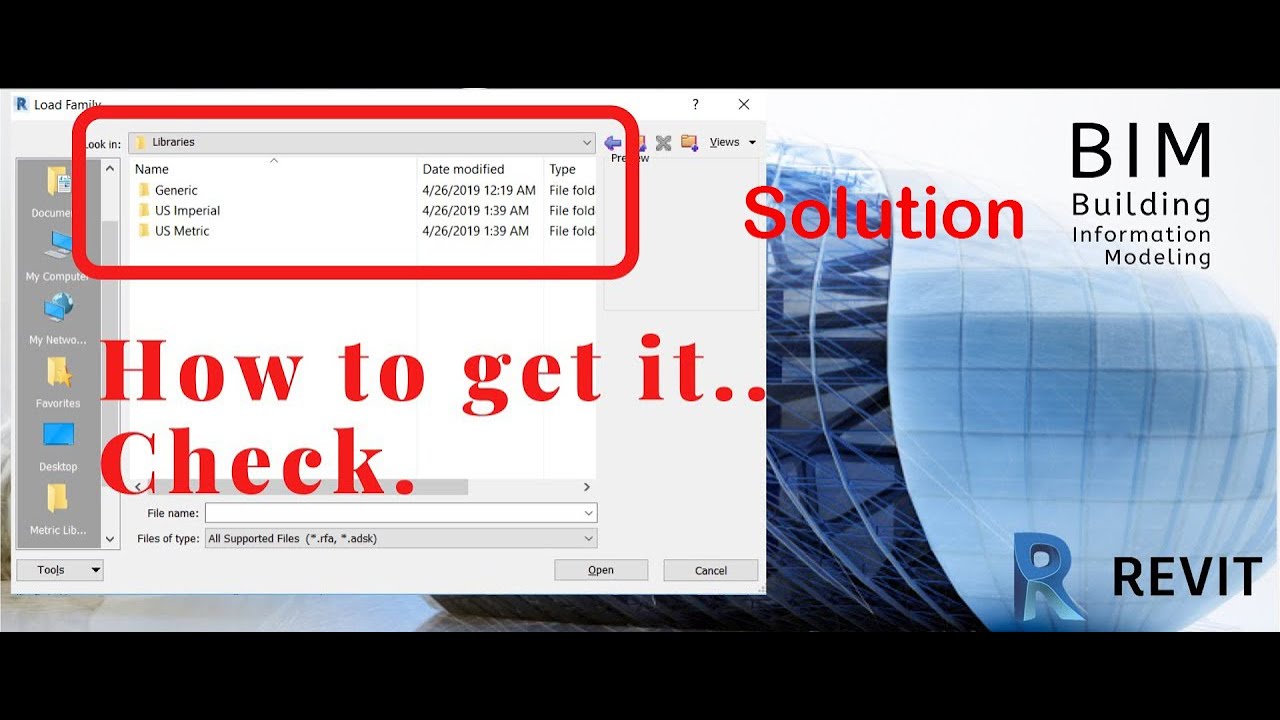 How To Find The Missing Families In Revit Family Library Missing In