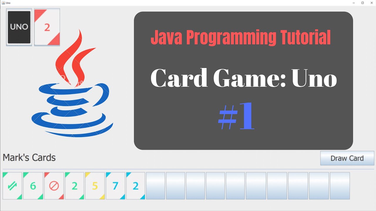 How To Create A Card Game In Java Uno Part 1 Card Class Code