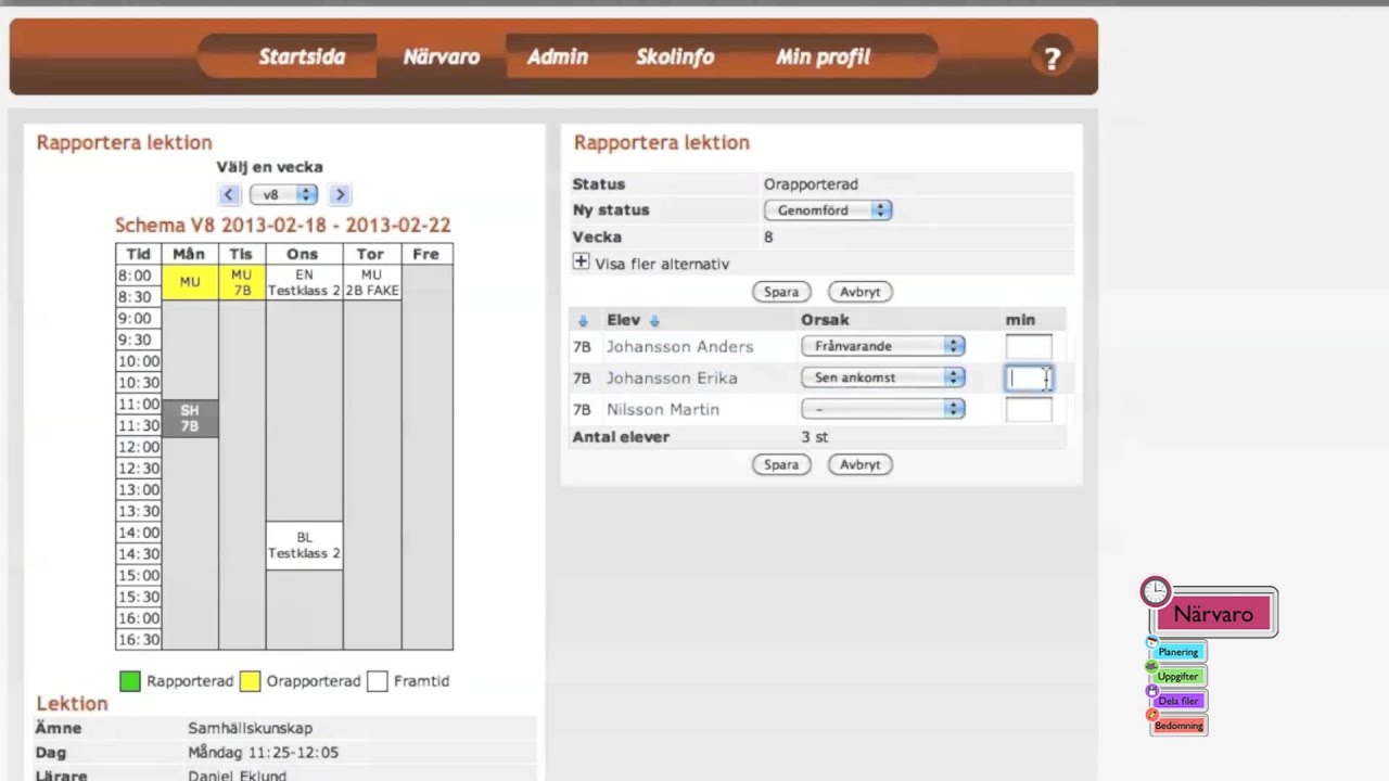 Schoolsoft Närvaro Youtube