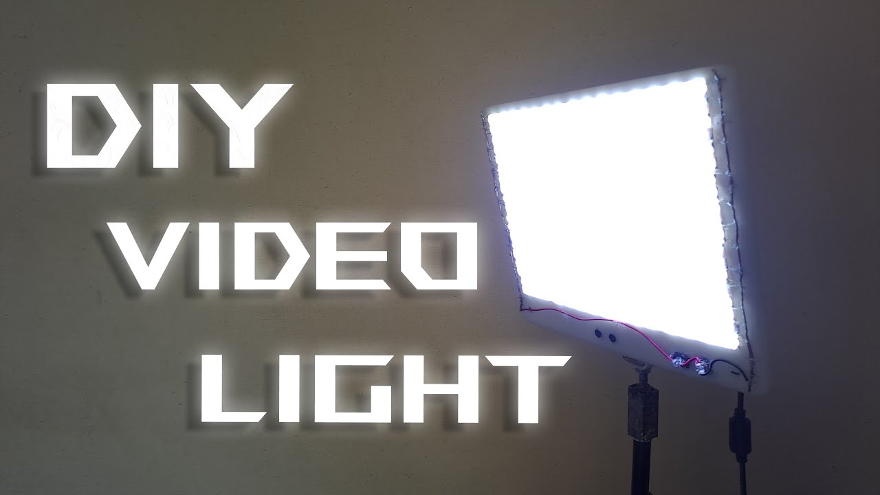 How To Make Led Light Panel Diy Video Light Youtube