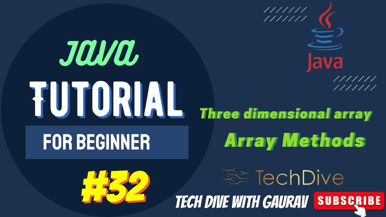 3d Array Array Methods Java Tutorial For Beginners Java Complete