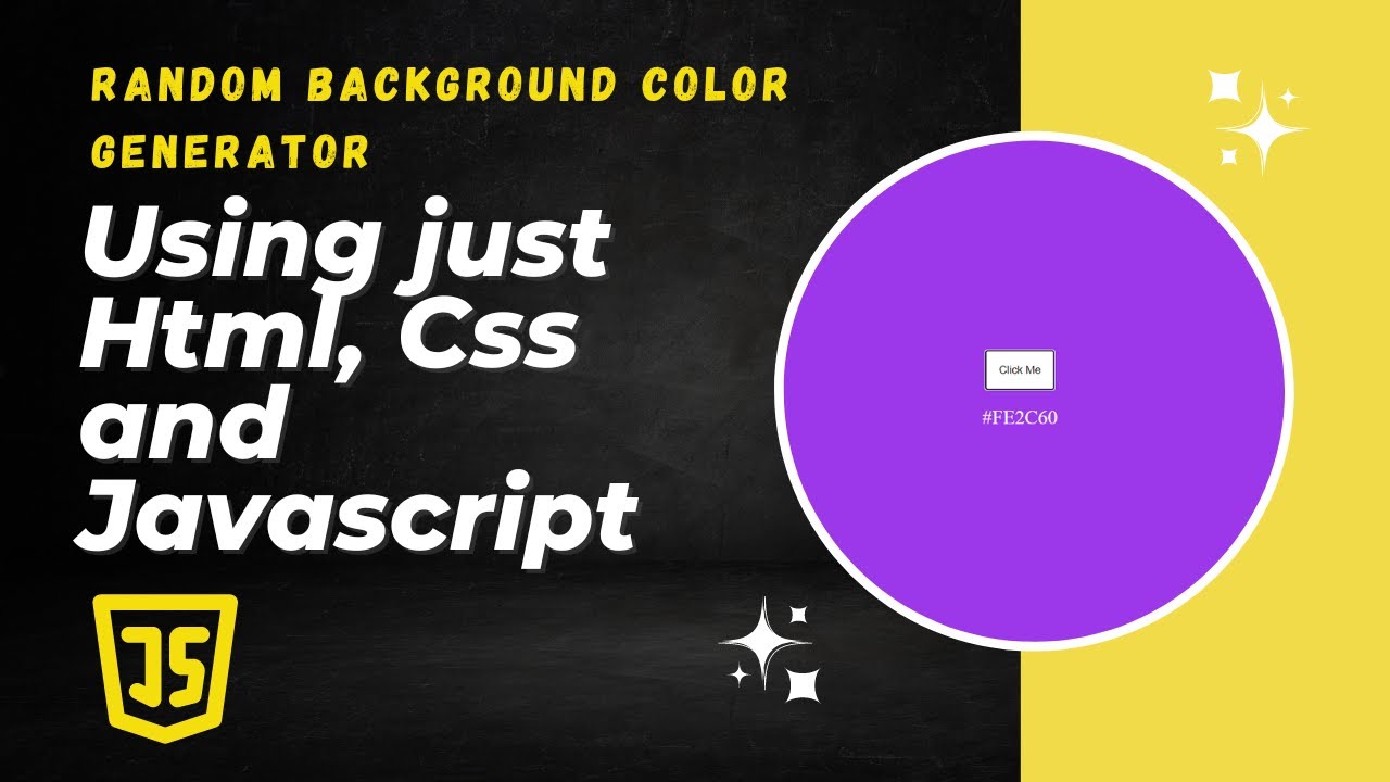How To Make A Random Background Color Generator Html Css