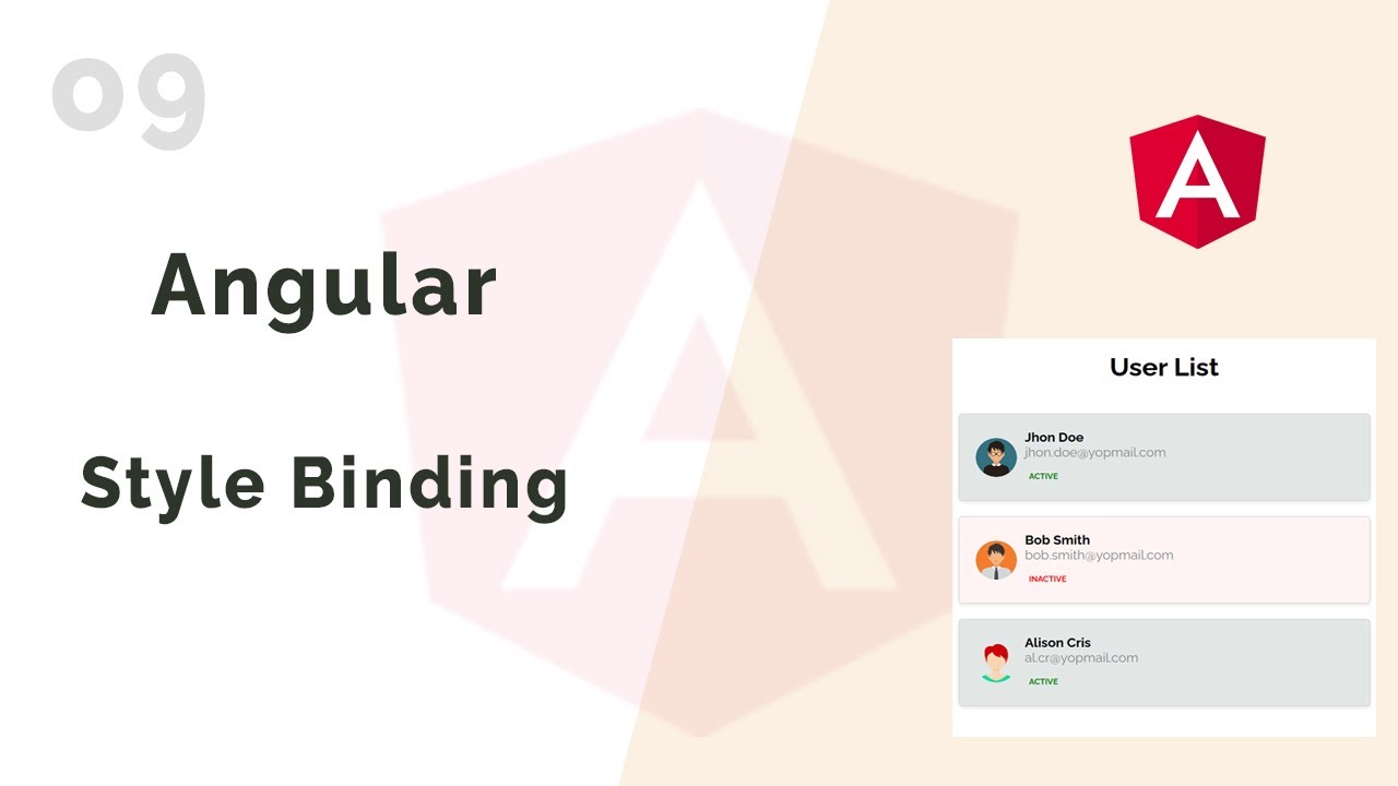 09 Angular Style Binding Ngclass Ngstyle Bangla Tutorial Youtube