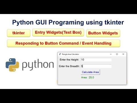 Textbox Entry Widgets And Button Widgets In Python Gui With Tkinter