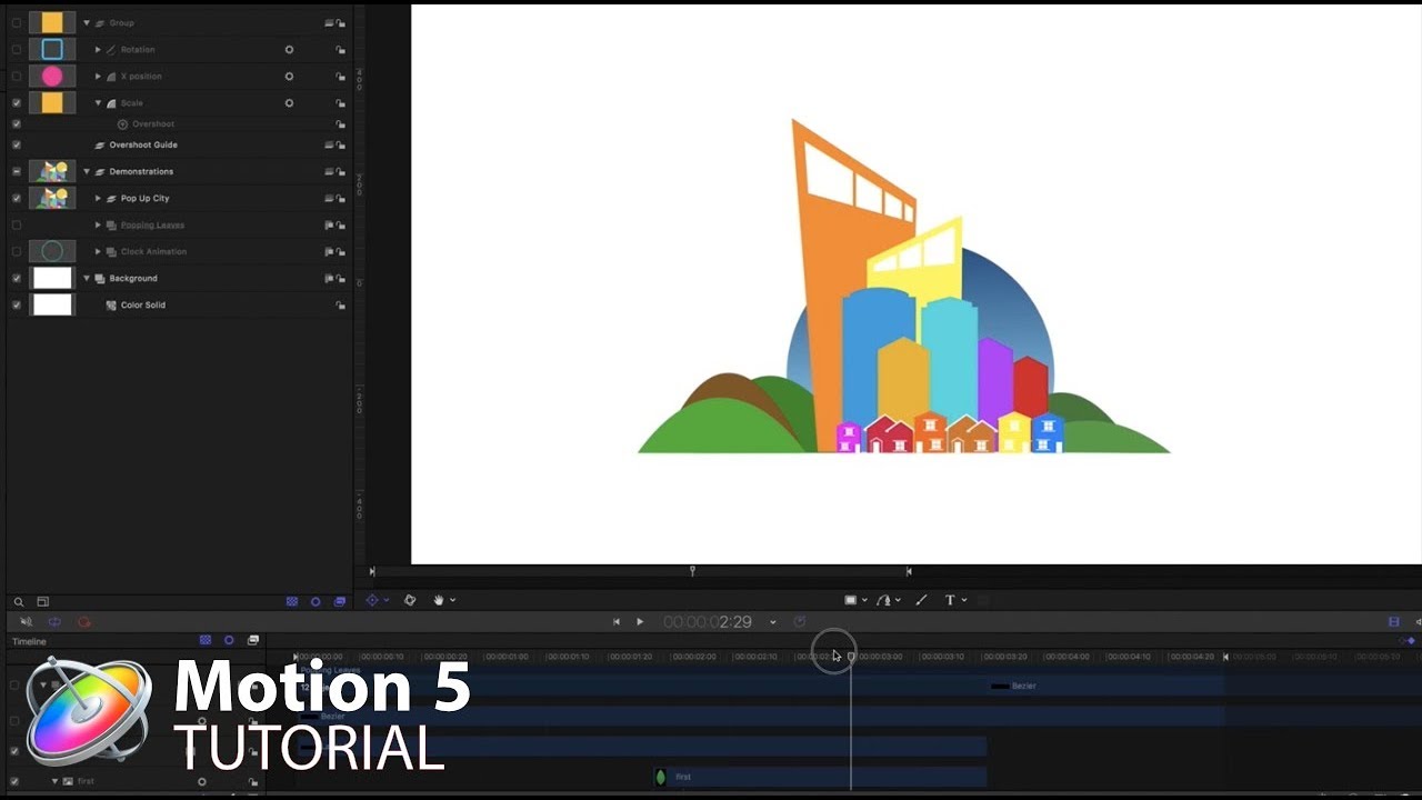 Apple Motion 5 Tutorial The Overshoot Behavior Part 1 Youtube