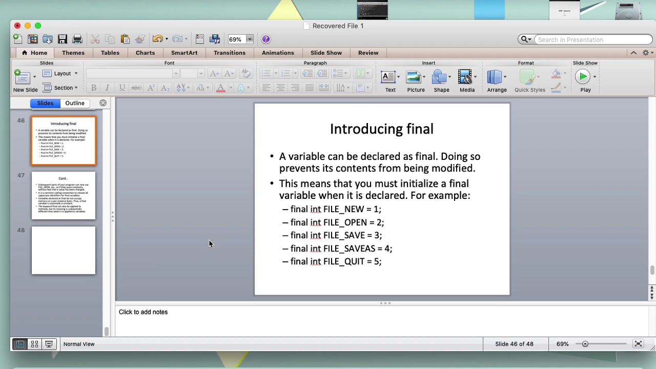 Final Keyword Java Youtube