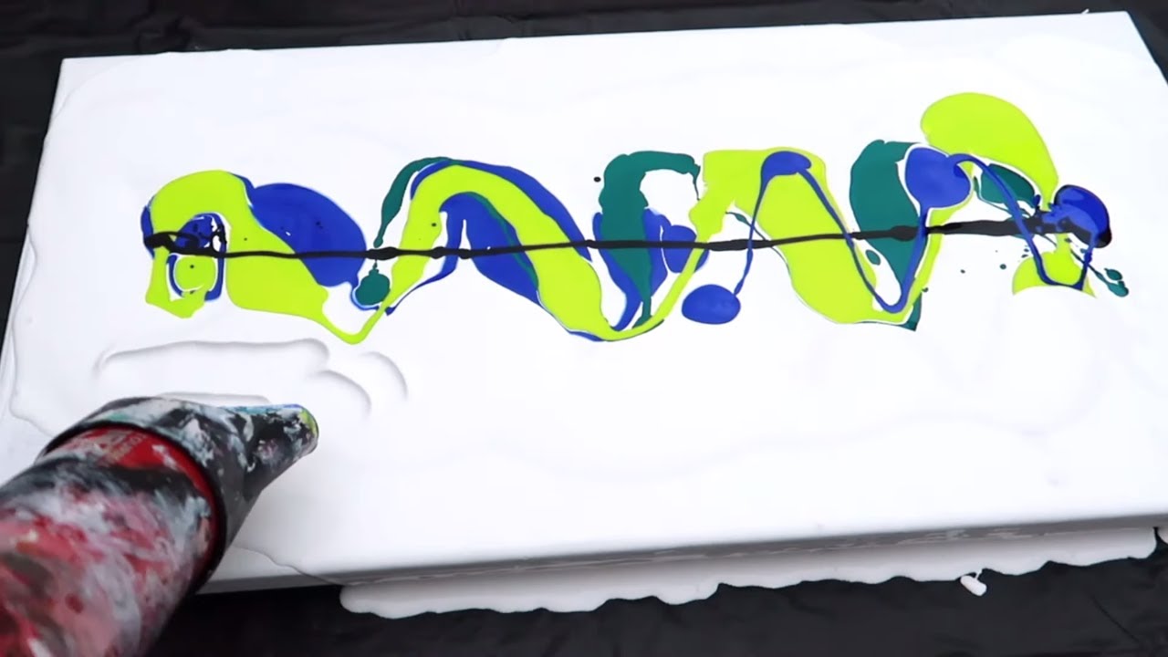 Easy Acrylic Dutch Pour Technique Youtube