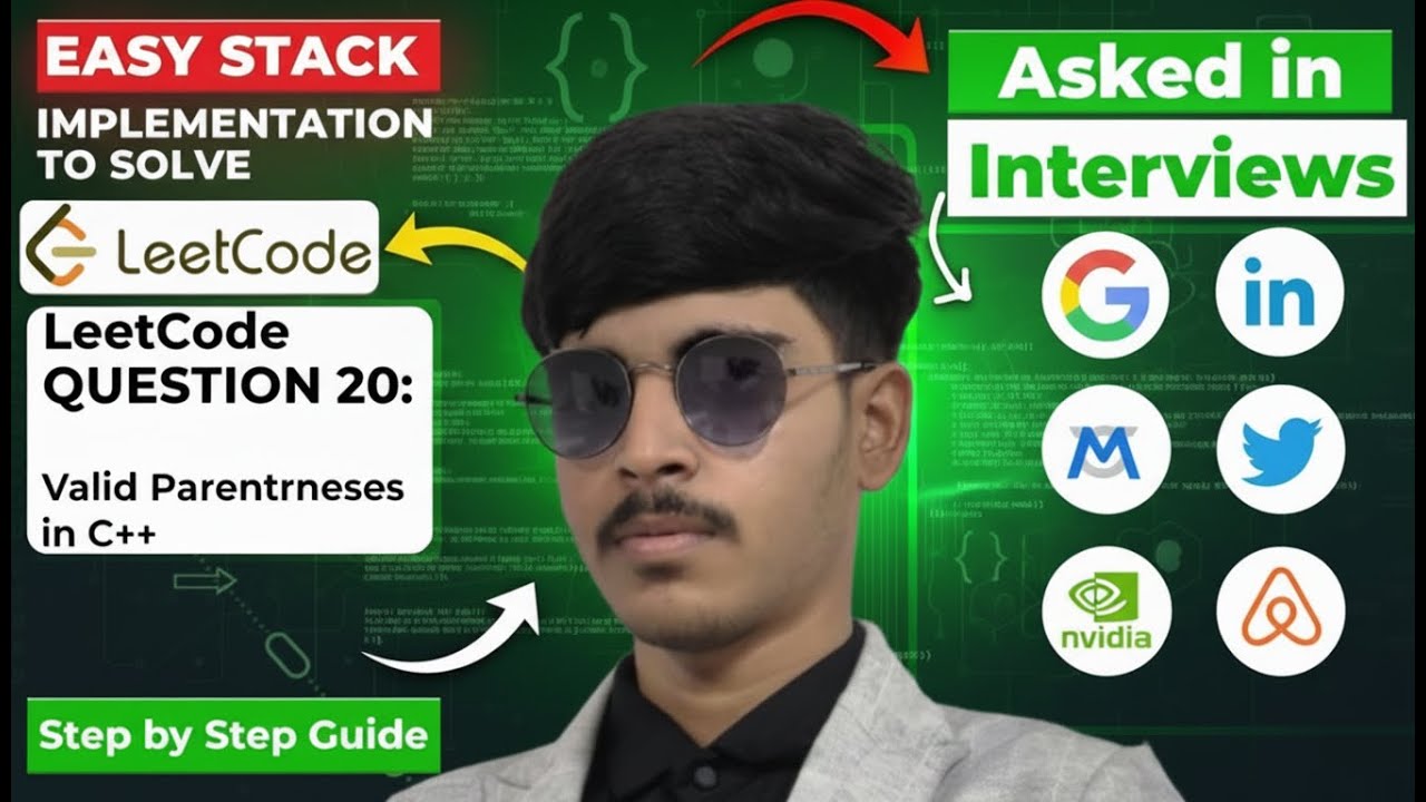 Leetcode 20 Valid Parentheses Easy Stack Implementation In C