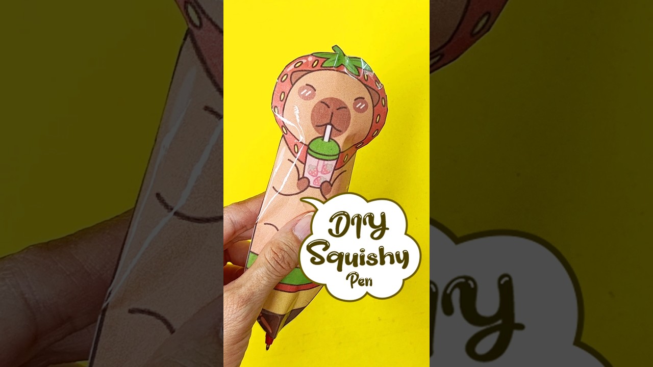 Cute Diy Capybara рџќ пёџ Squishy Pen Diy Cute Art Capybara Squishy
