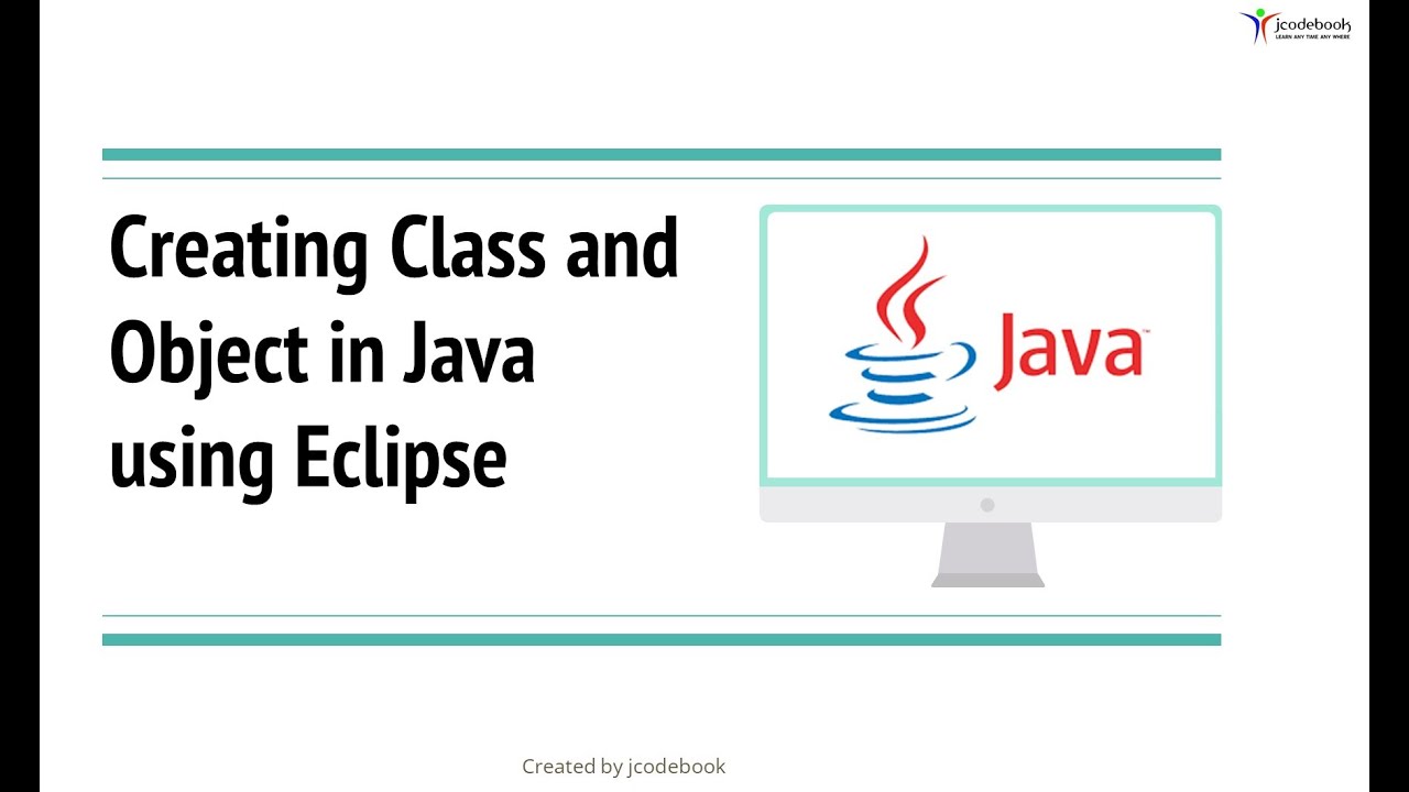 1 Creating Class And Object In Java Eclipse Youtube