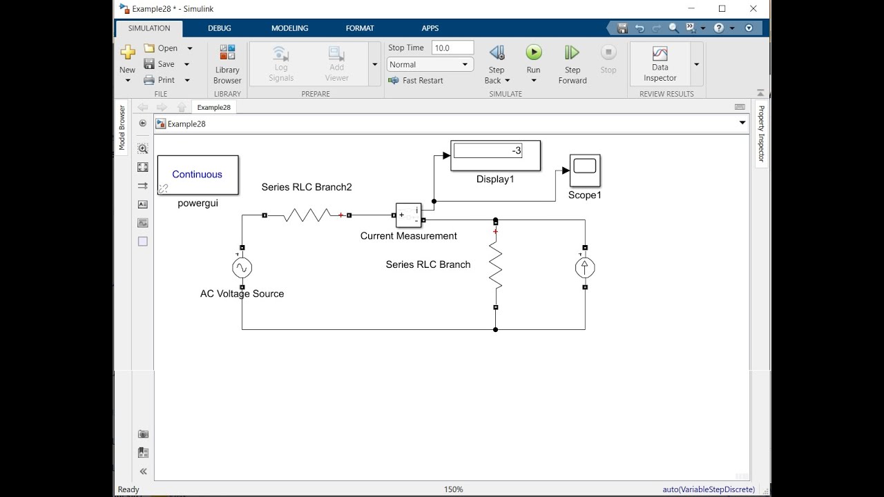 Electrical Circuit Simulink At Maya Hurley Blog