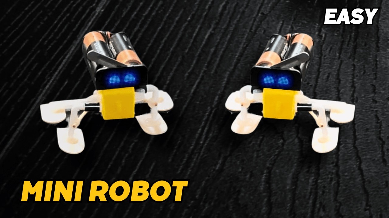 Diy Mini Robot Simple Motorized Creation Using Everyday Materials