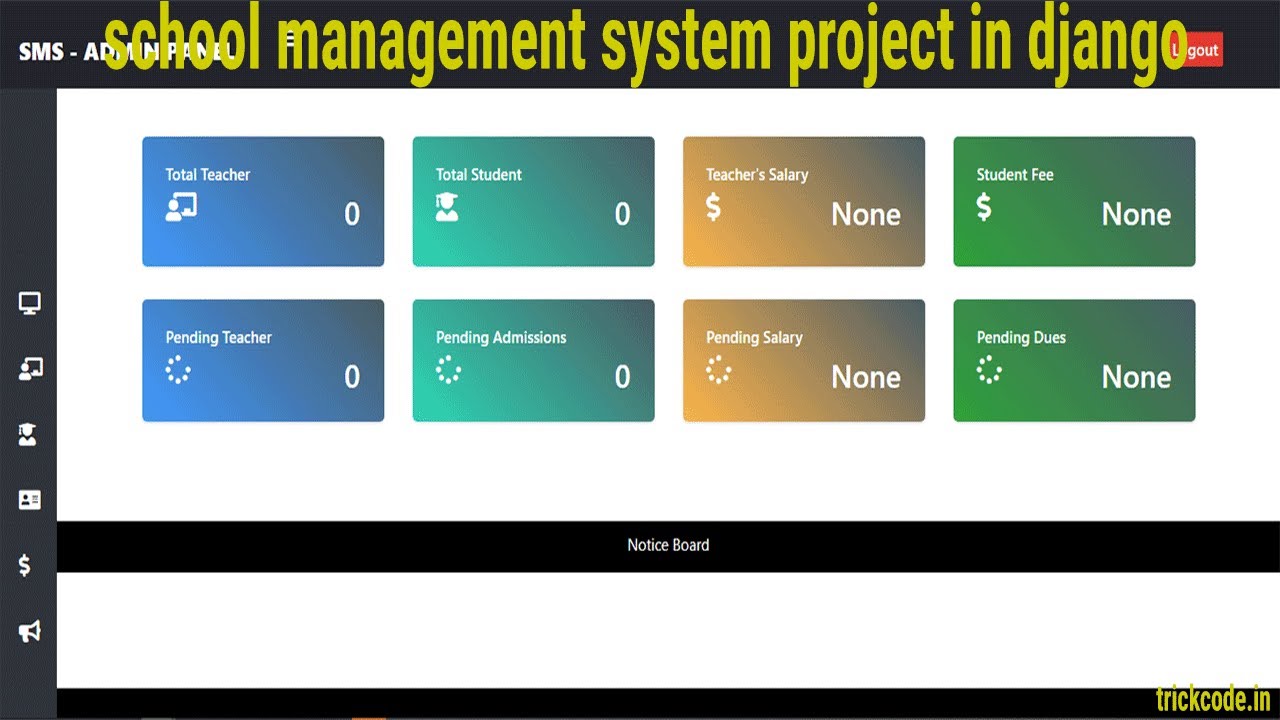 School Management System Django Project With Source Code Youtube