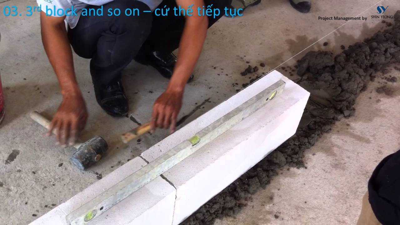 E Block Wall Setting Youtube