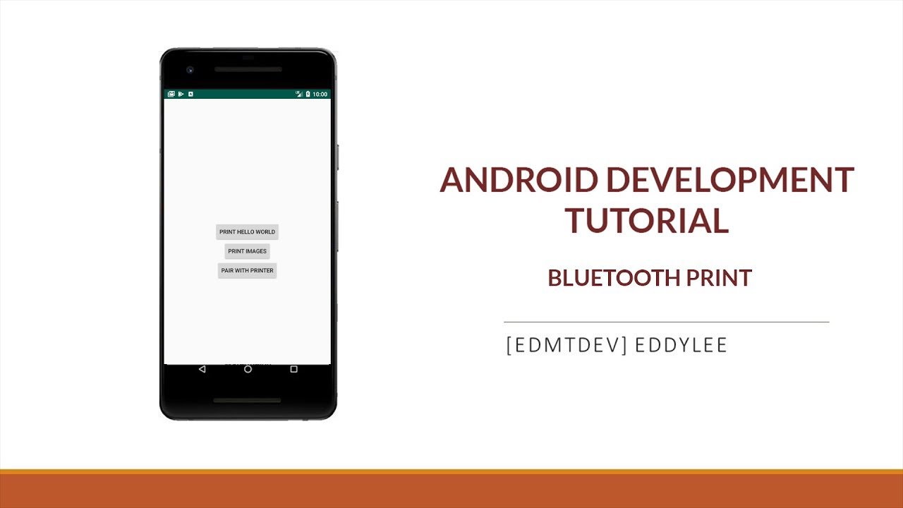 Android Development Tutorial Bluetooth Print Youtube