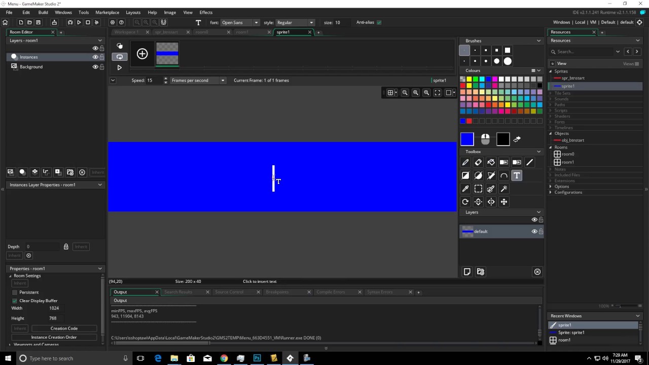 Gamemaker Studio 2 Making Buttons With Rollover Effects Using Drag And