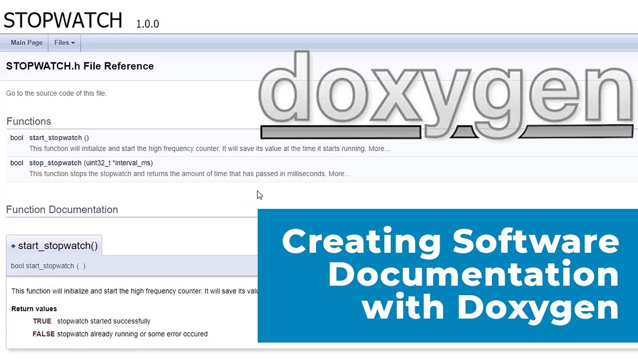 How To Create Html And Pdf Software Documentation Using Doxygen Youtube