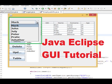 Java Eclipse Gui Tutorial 14 How To Link Jcombobox With