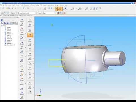 Solid Edge Simple Part Youtube