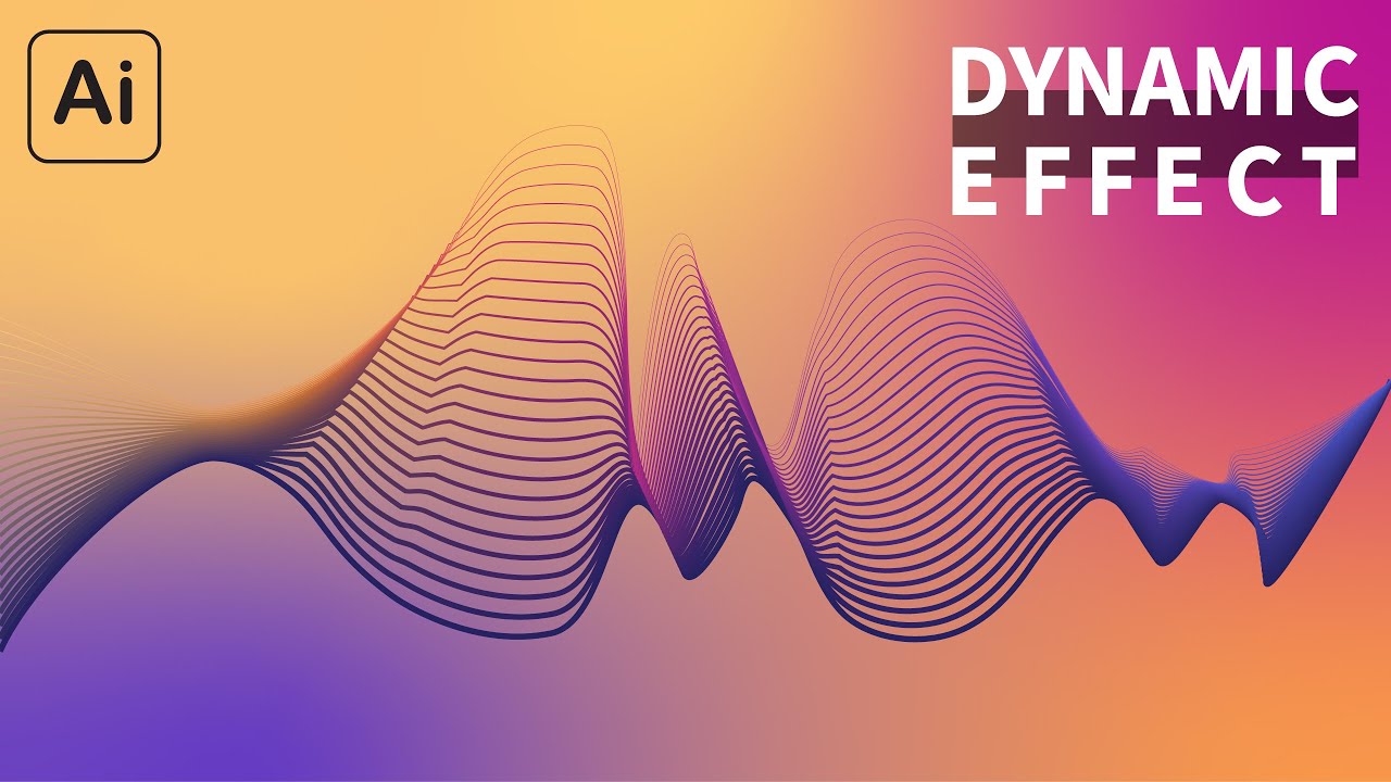Adobe Illustrator Tutorial Dynamic Wave Line Effect Dynamic Wave