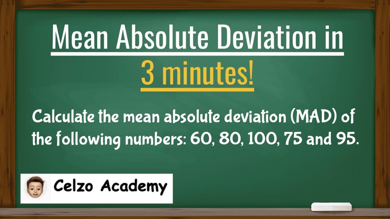 How To Calculate Mad Mean Absolute Deviation In Excel 57 Off