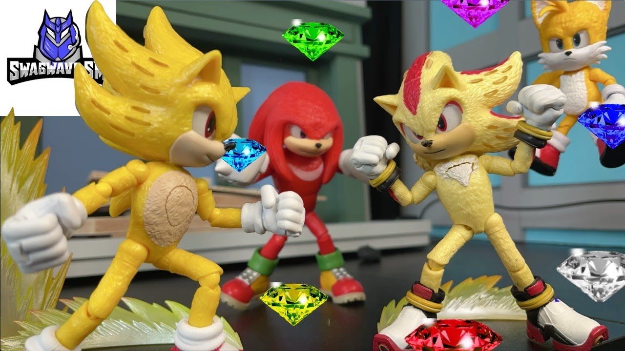 Super Sonic Vs Super Shadow Ultimate Battle 2 Sonic Stop Motion