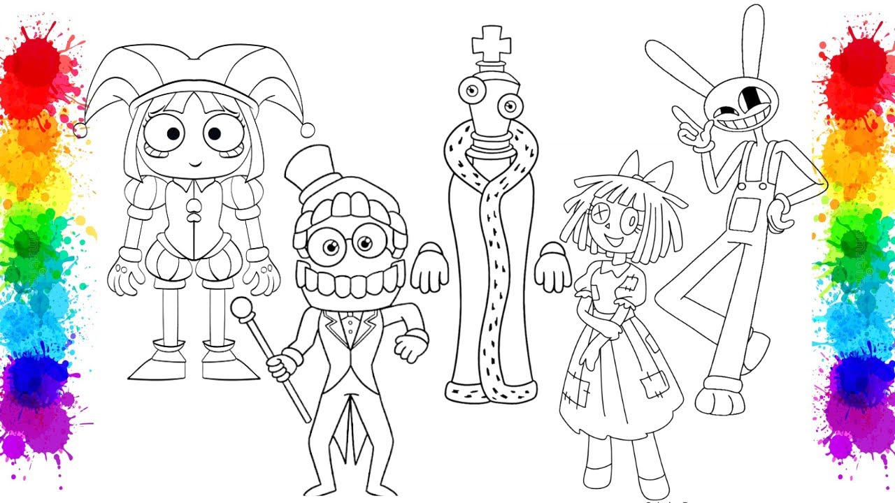 The Amazing Digital Circus Paginas Para Colorear Colorear Los
