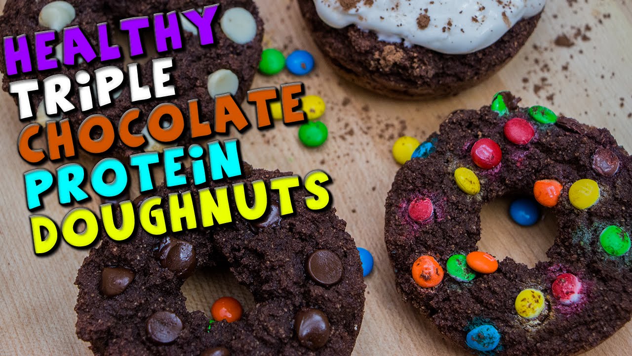Easy Triple Chocolate Protein Doughnuts Youtube