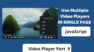 How To Create Custom Video Player Using Html Css And Javascript No