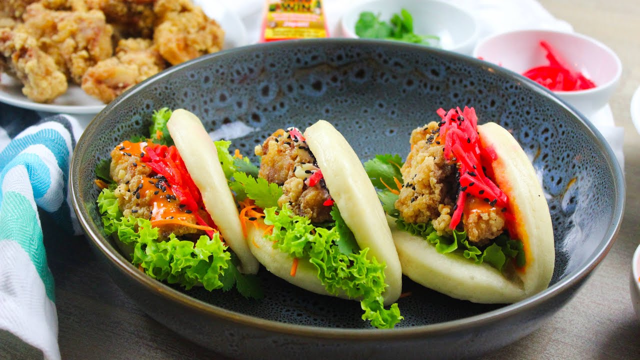 Ultra Crispy Chicken Karaage Bao Recipe Youtube