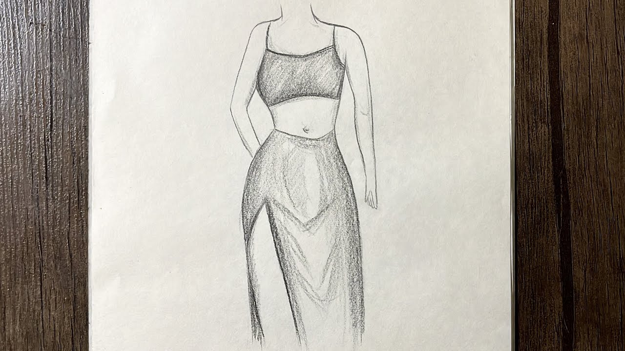 How To Draw A Girl Body With Clothes Step By Step