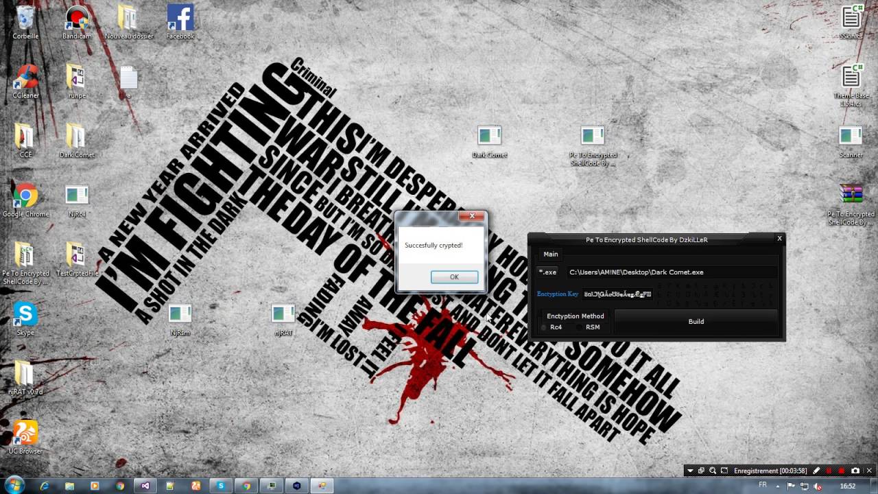 Pe To Encrypted Shellcode By Dzkiller Youtube
