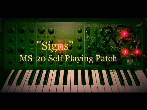 Korg Ms 20 Signs Self Playing Patch Youtube