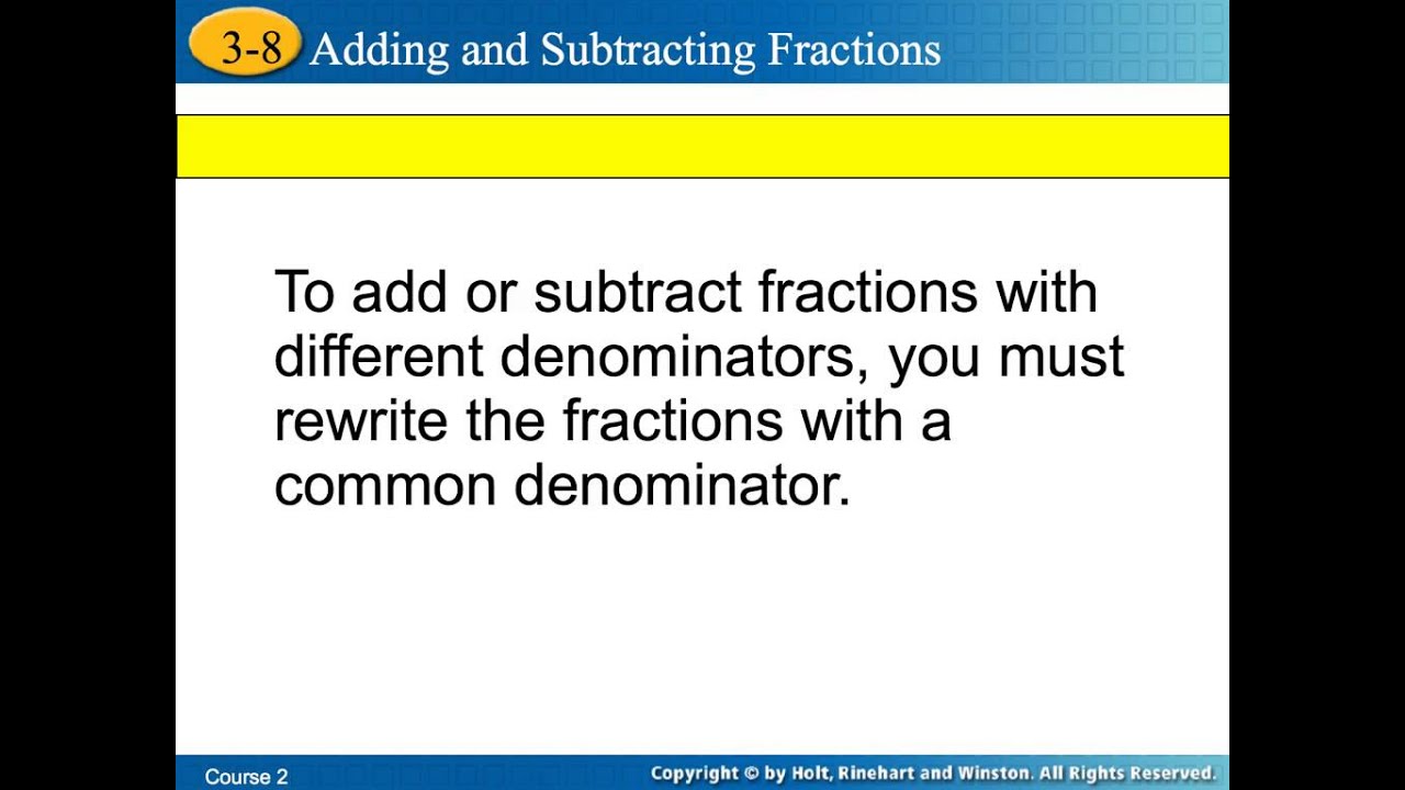Lesson 3 8 Math 6 Youtube