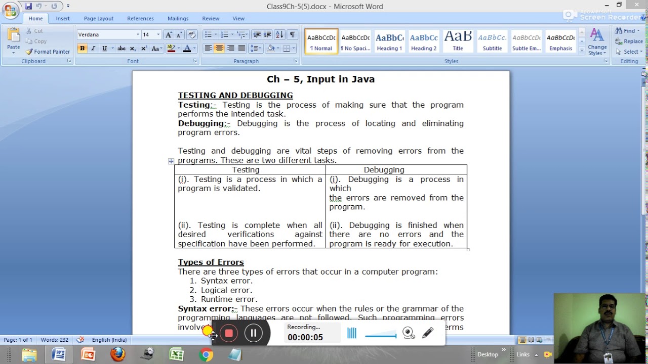 Class 9 Computer Applications Ch 5 Input In Java Youtube