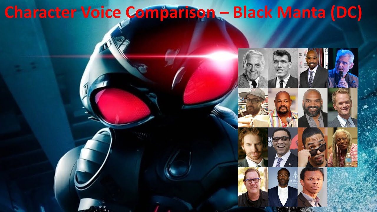 Character Voice Comparison Black Manta Dc Youtube