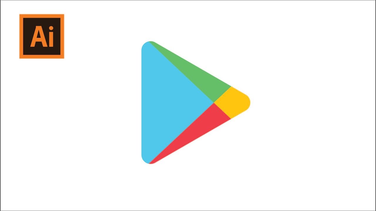How To Make Google Play Store Icon Adobe Illustrator Tutorial Youtube