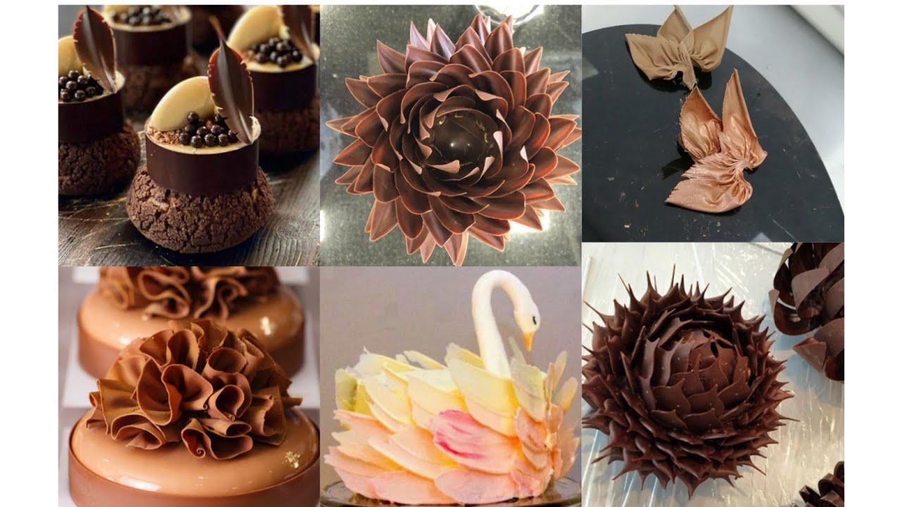 Chocolate Decorationاسهل طريقة لعمل اشكال من الشوكولاتة Youtube