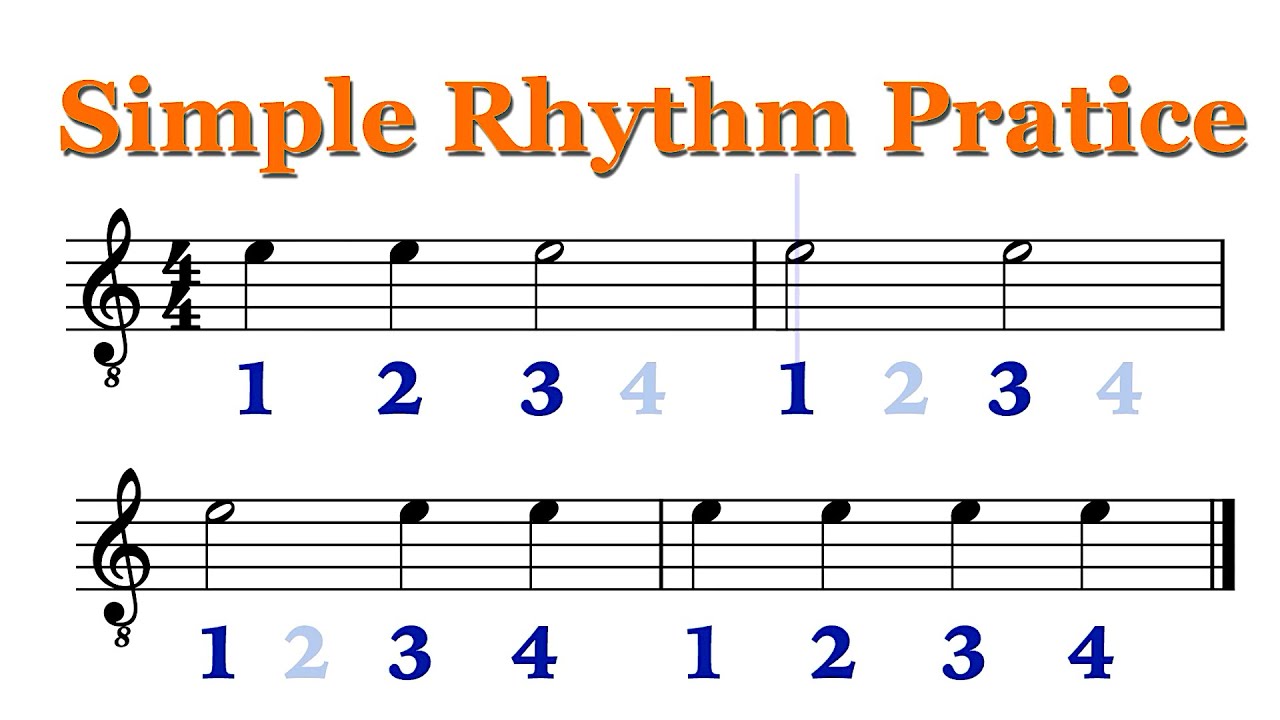 Rhythm Practice Simple Rhythms Youtube