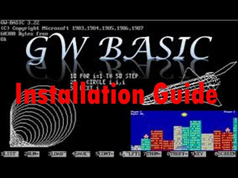 How To Install Gw Basic With Download Youtube