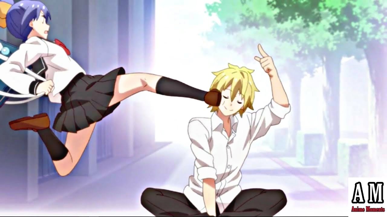 When A Girl Beat You Up For No Reason ёяды Funny Anime Moments Youtube