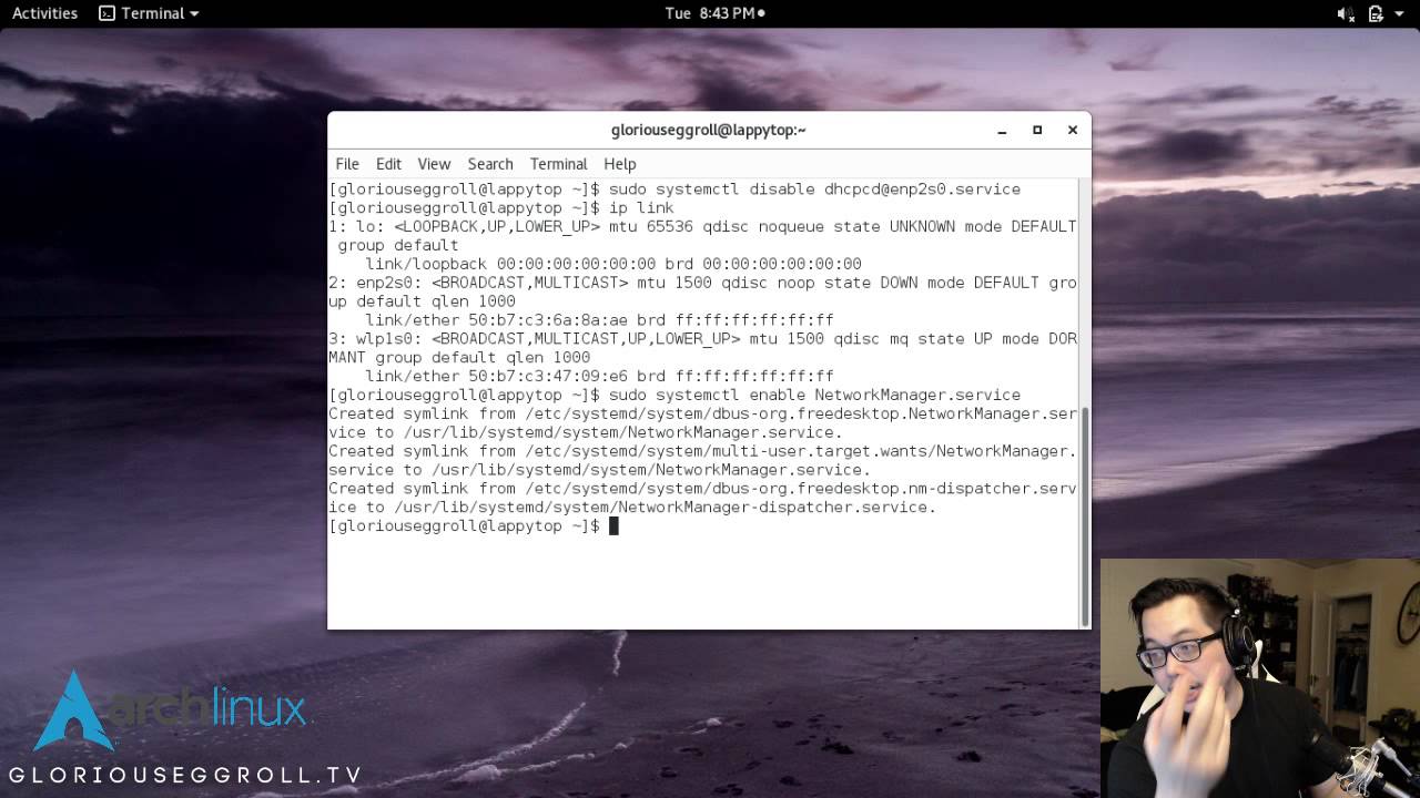 2016 Arch Linux Networkmanager Wifi Setup Guide Youtube