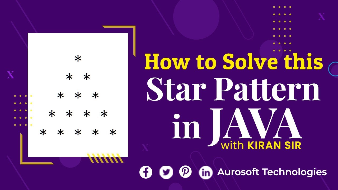 Java Star Pattern Program 006 How To Solve Pattern Program In Java
