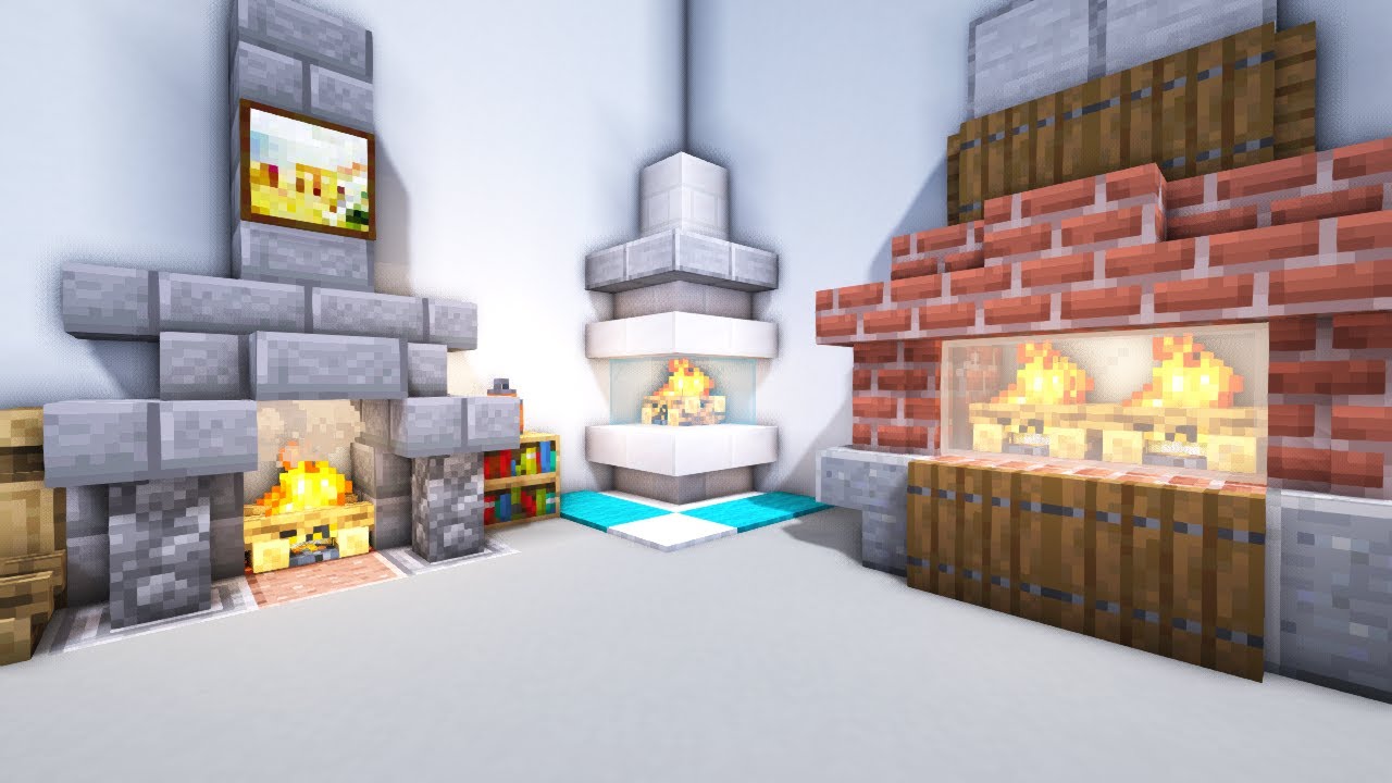 7 Minecraft Fireplace Design Ideas To Build Youtube