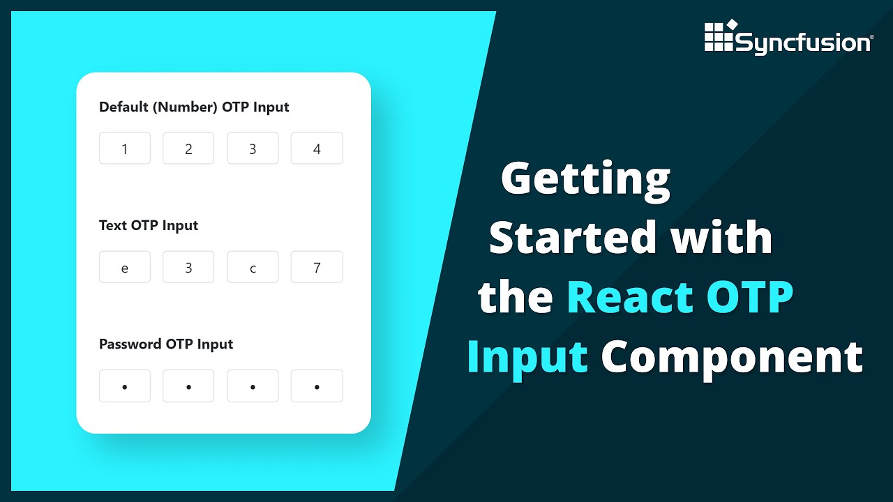 Getting Started With The React Otp Input Component Youtube